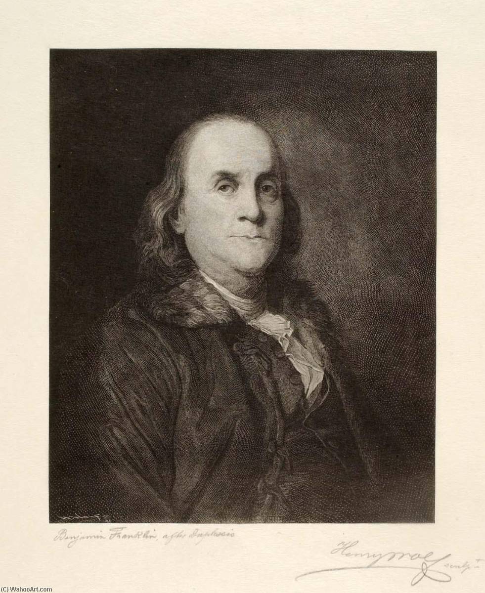 Benjamin Franklin, 1898 by Henry Wolf (1925-2005, Austria) Henry Wolf ...