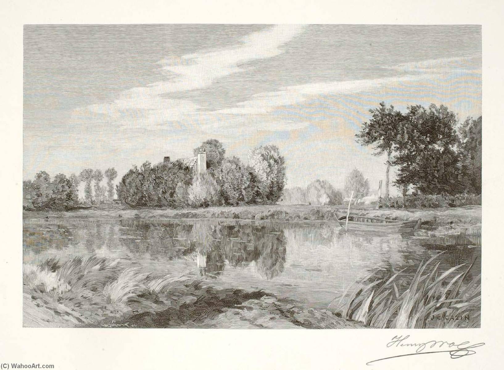 Canal in Artois, 1896 by Henry Wolf (1925-2005, Austria) Henry Wolf ...