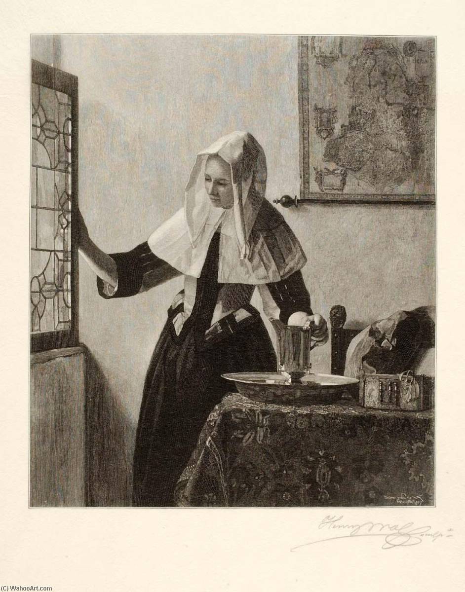 Young Woman at a Window, 1907 by Henry Wolf (1925-2005, Austria) Henry ...