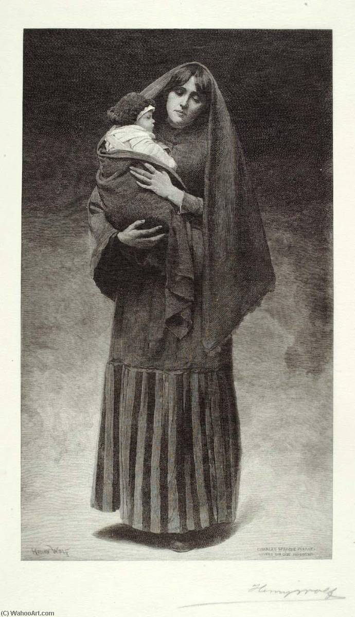 The Widow, 1892 by Henry Wolf (1925-2005, Austria) Henry Wolf | ArtsDot.com