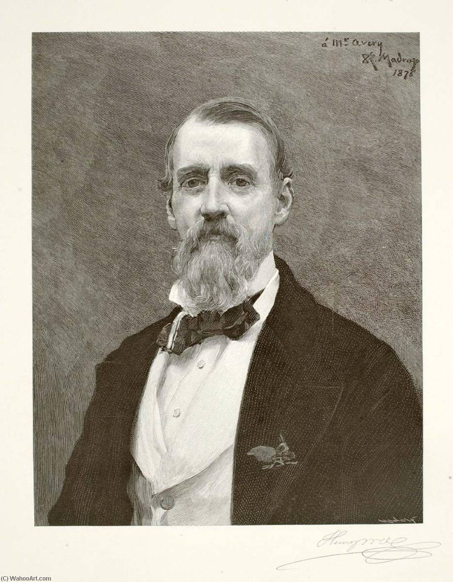 Samuel Putnam Avery, 1896 by Henry Wolf (1925-2005, Austria) Henry Wolf ...