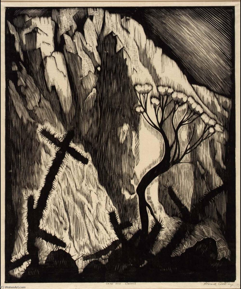 Obtener Reproducciones De Bellas Artes Sage y Cactus, 1927 de Howard ...