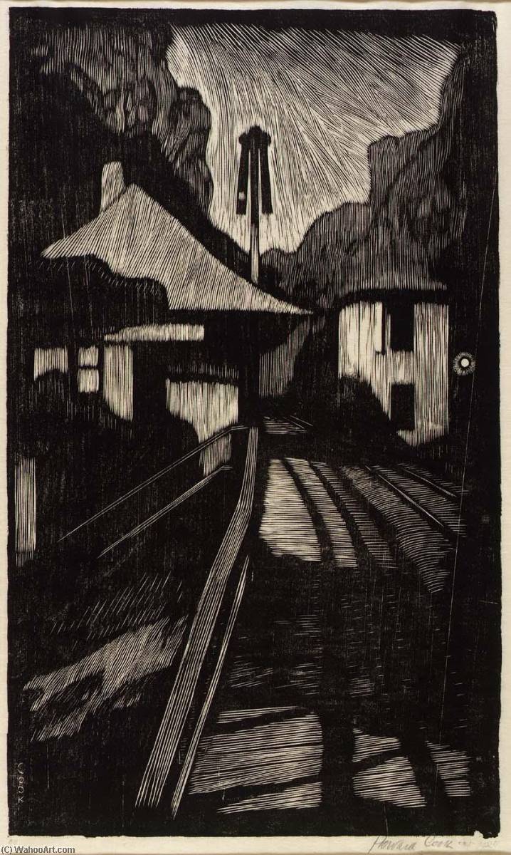 Artwork Replica Railroad Sleeping, 1925 by Howard Cook (Inspired By ...