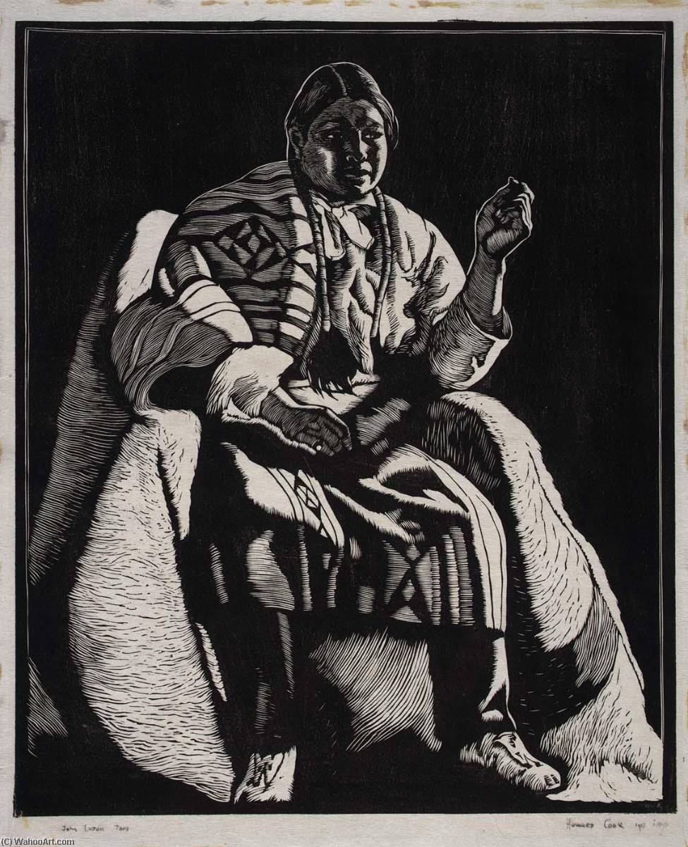 Reproductions De Peintures Fat John Taos Indian, 1927 de Howard Cook ...