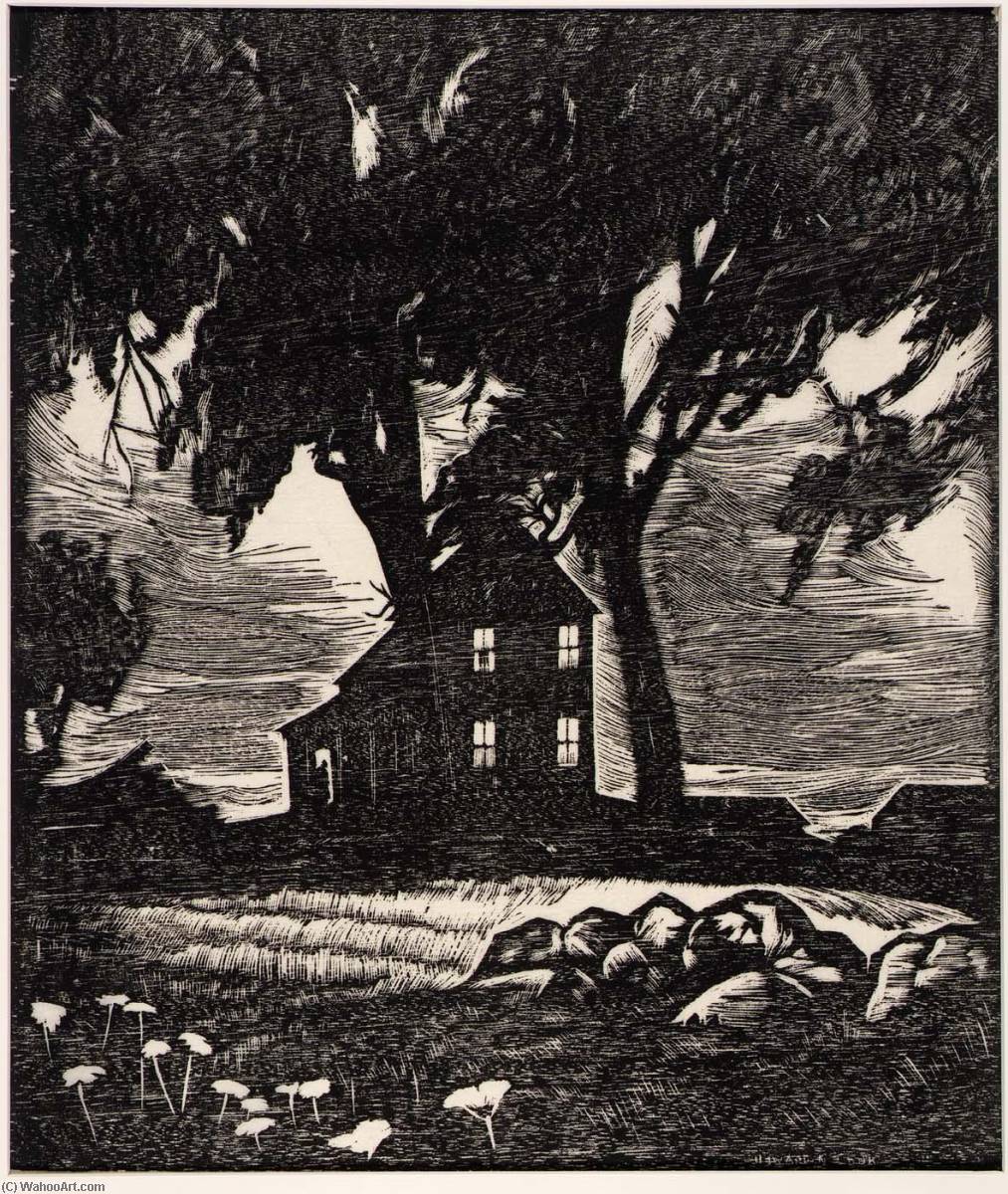 Get Paintings Reproductions Wind in the Elms, 1926 by Howard Cook ...