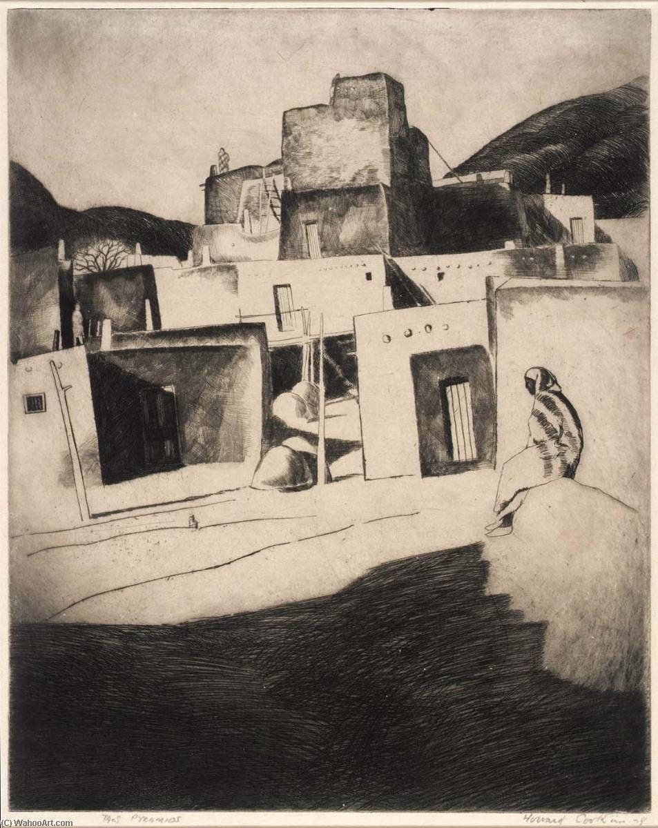 Art Reproductions Taos Pyramids, 1927 by Howard Cook (Inspired By ...