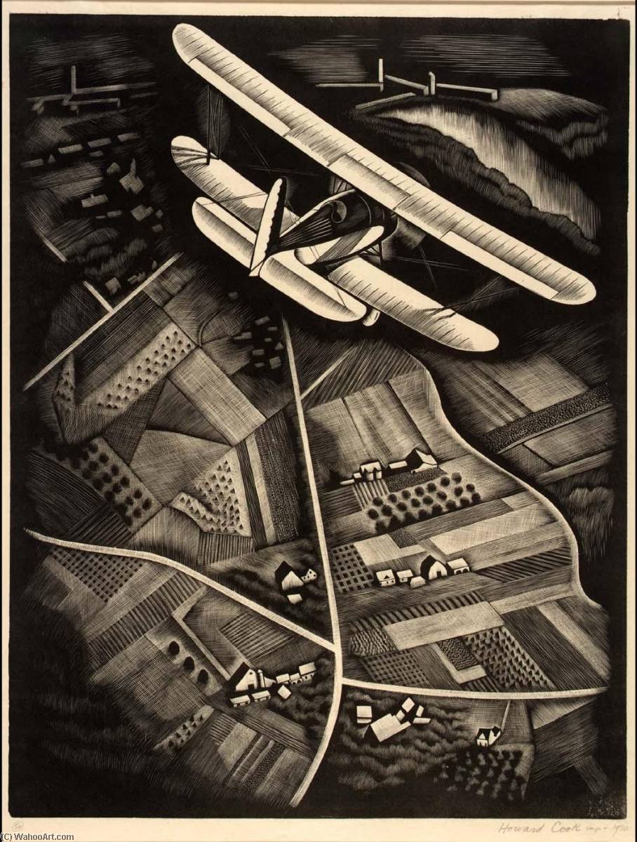 Get Art Reproductions Airplane, 1931 by Howard Cook (Inspired By) (1901 ...
