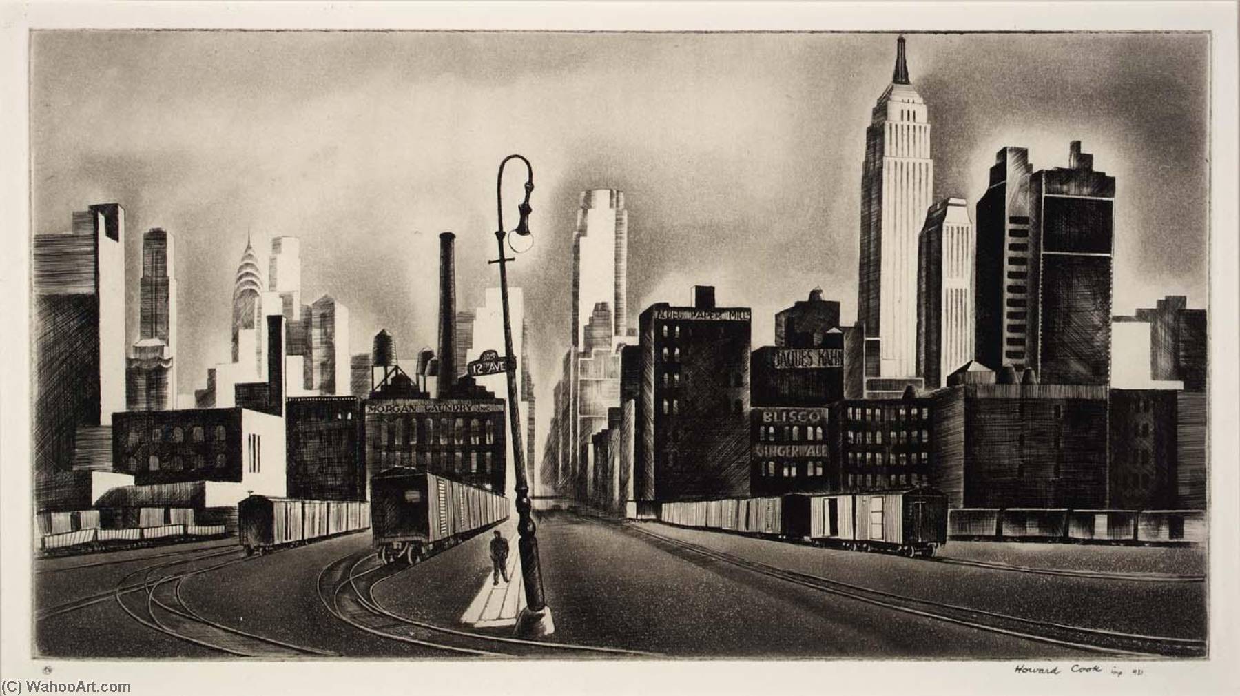 Order Artwork Replica Westside, N.Y, 1931 by Howard Cook (Inspired By ...