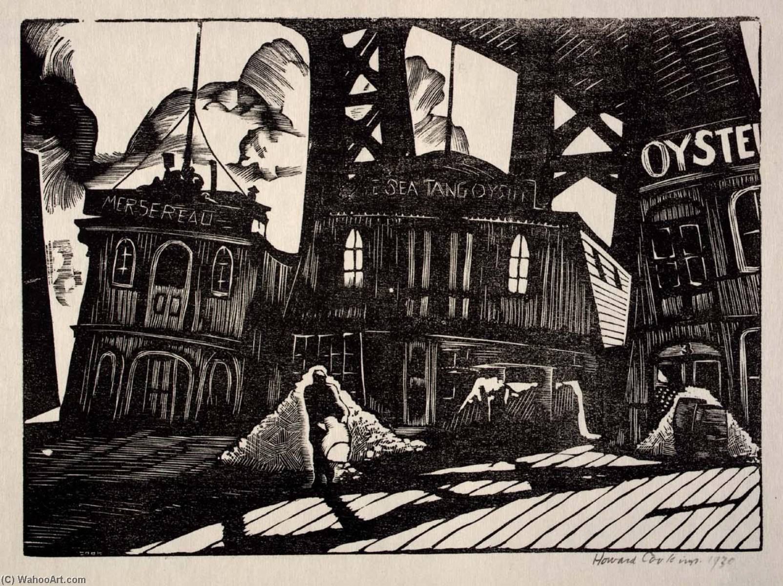 Get Paintings Reproductions Oyster Boats, 1928 by Howard Cook (Inspired ...