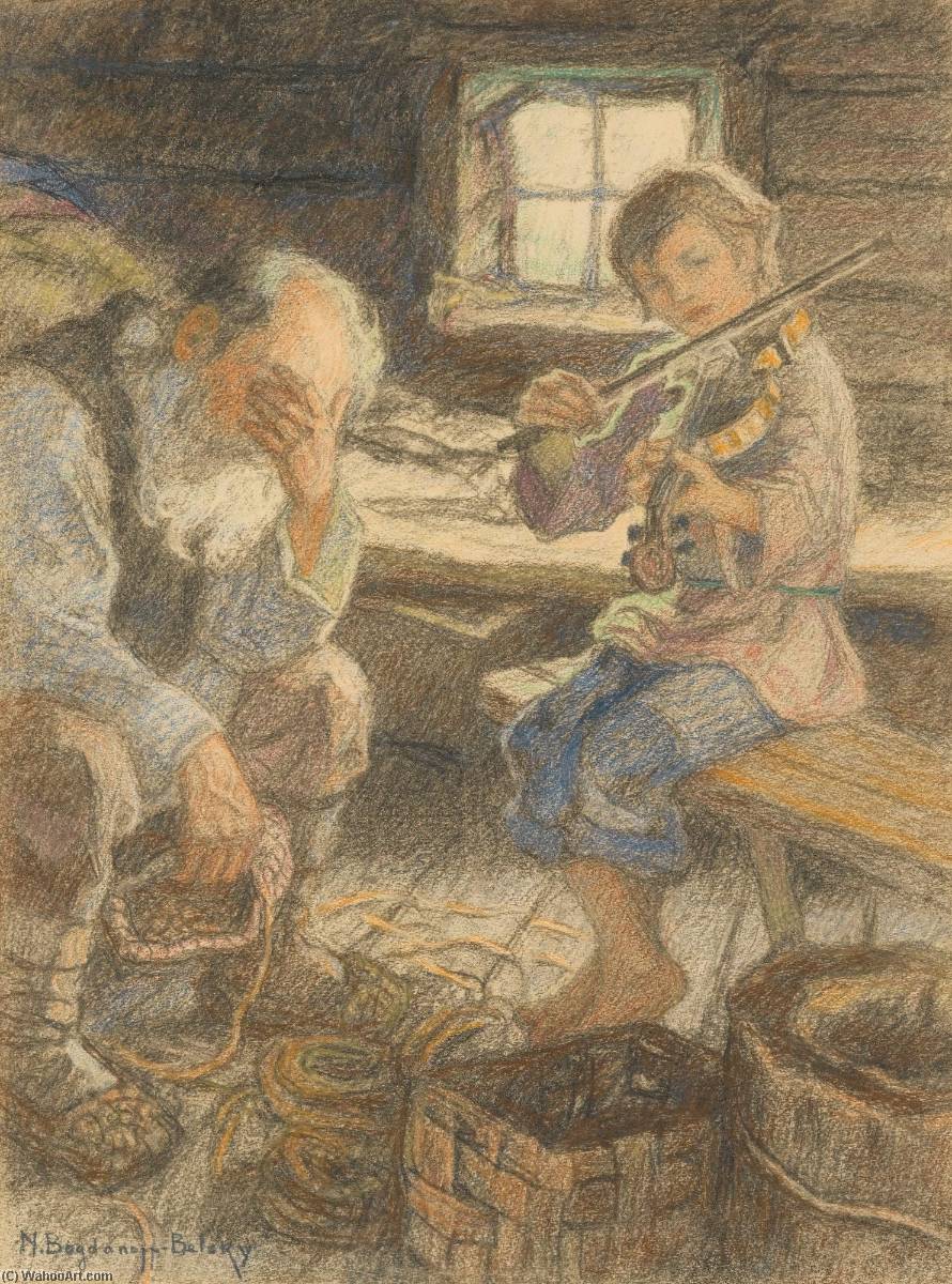 Reproductions D'art Le musicien talentueux de Nikolai Petrovich ...