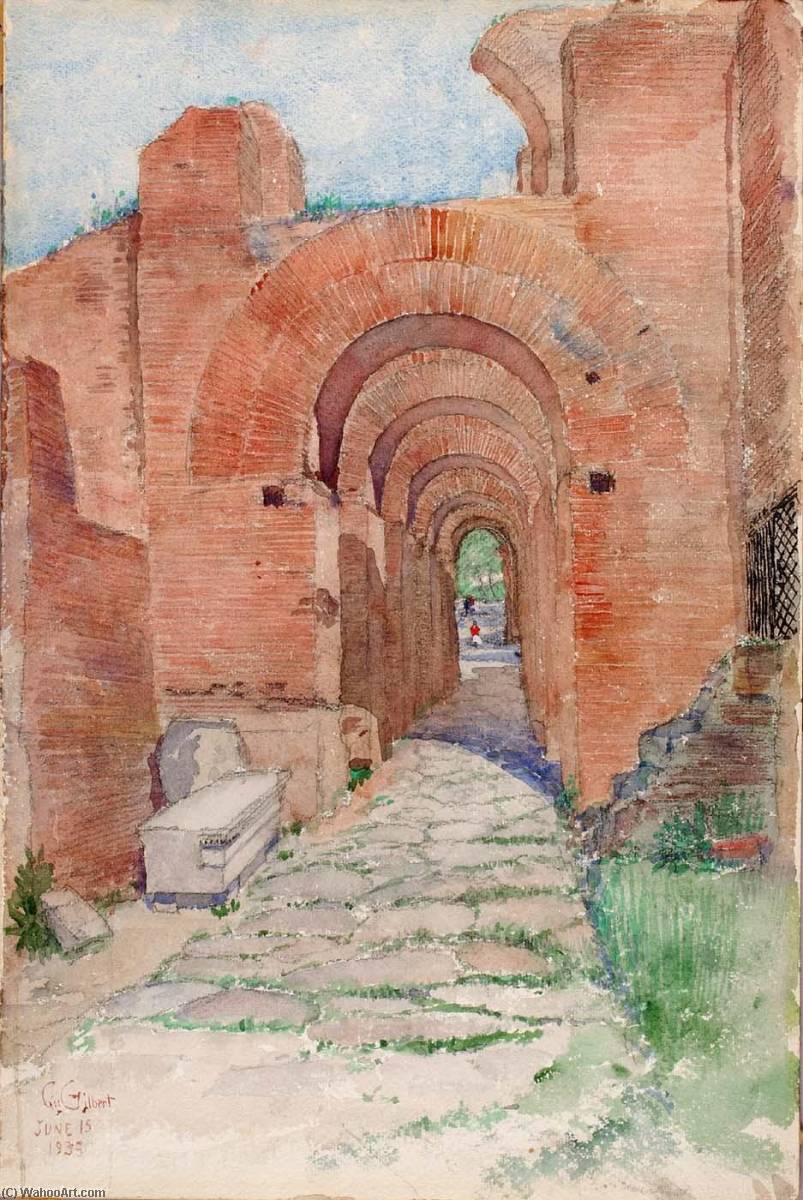 Oil Painting Replica Arches of Palace of Nero, 1933 by Cass Gilbert ...