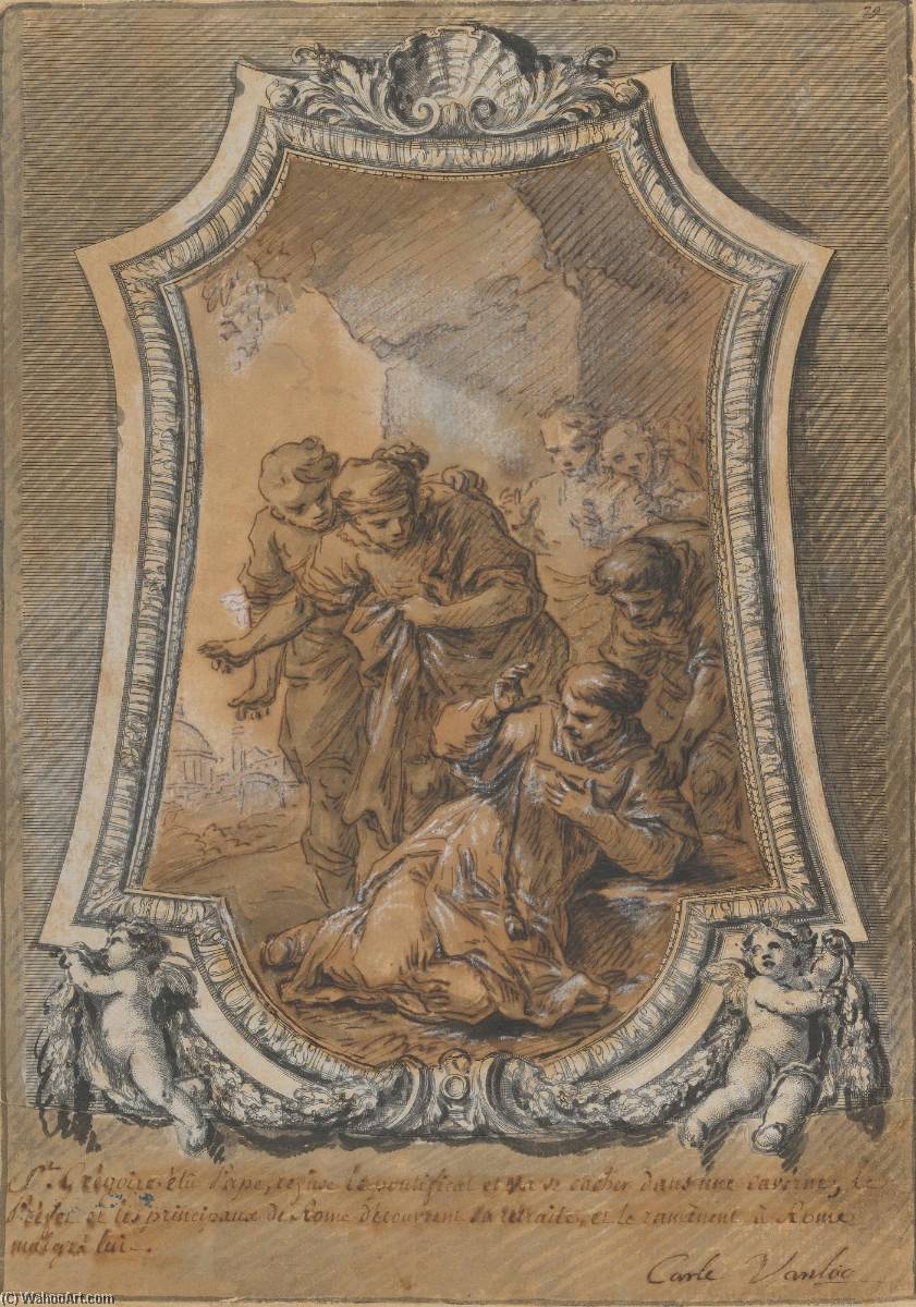 Order Artwork Replica Life of St. Gregory St. Gregory Reluctant to ...