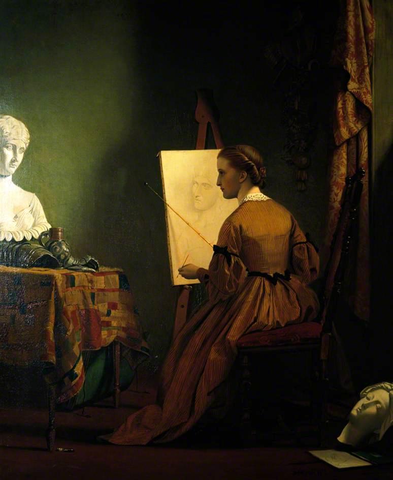 Paintings Reproductions My Pupil, 1870 by John Haynes Williams (1836 ...