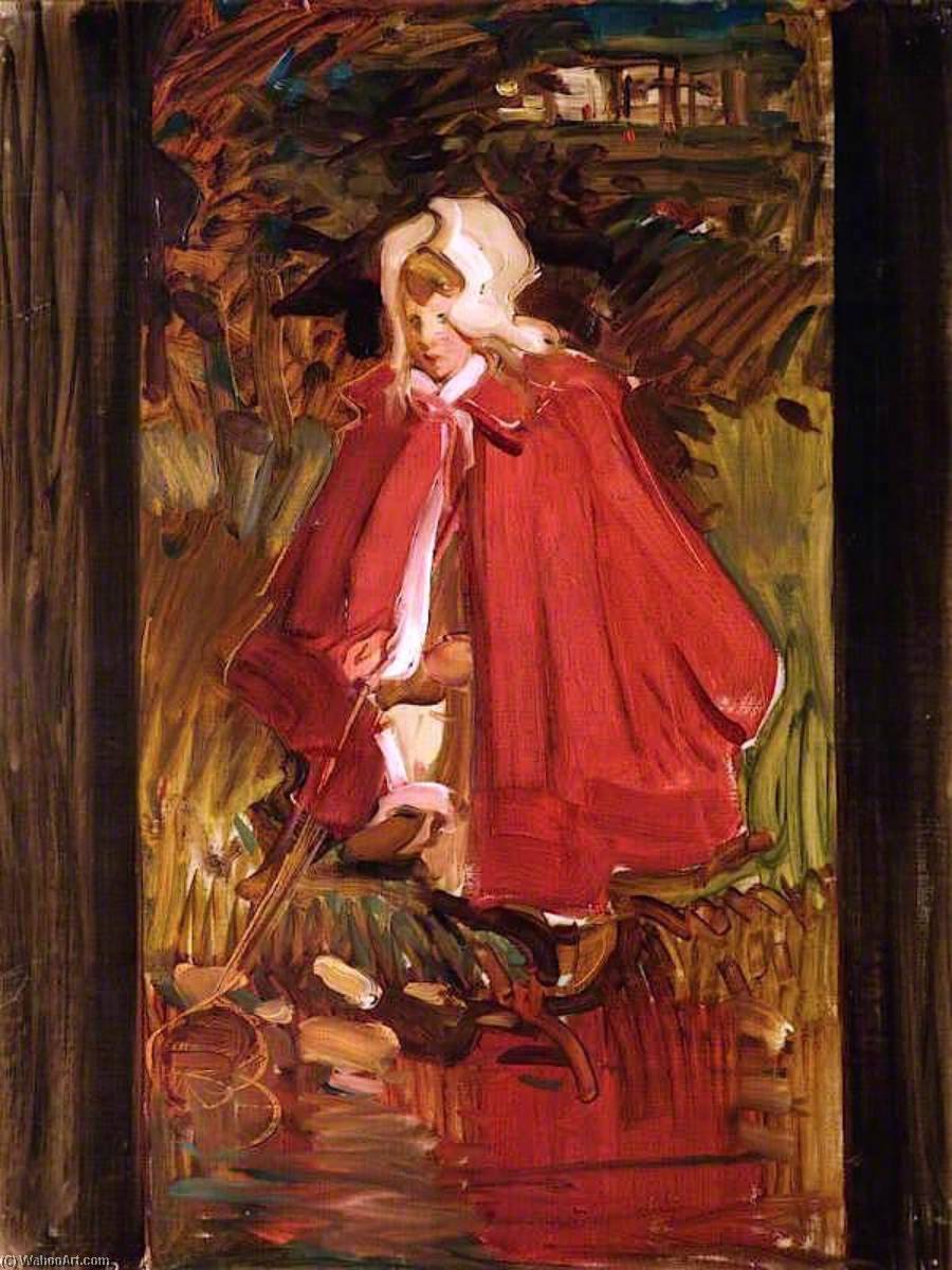 Get Art Reproductions Girl in Red, 1898 by Robert Brough (1872-1905 ...