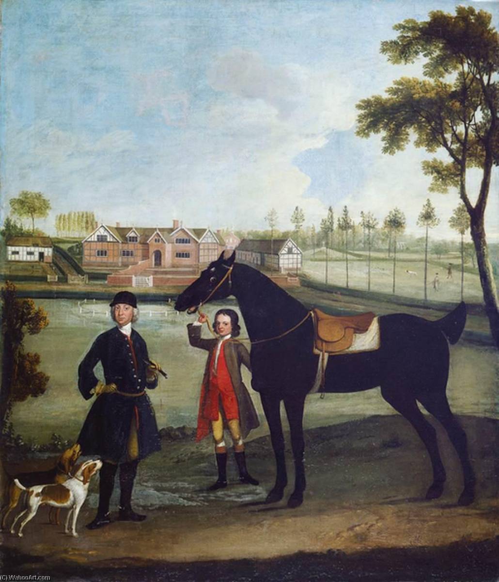 Get Paintings Reproductions View of Poynton Hall, Cheshire, 1745 by Thomas Stringer (1722-1790 ...