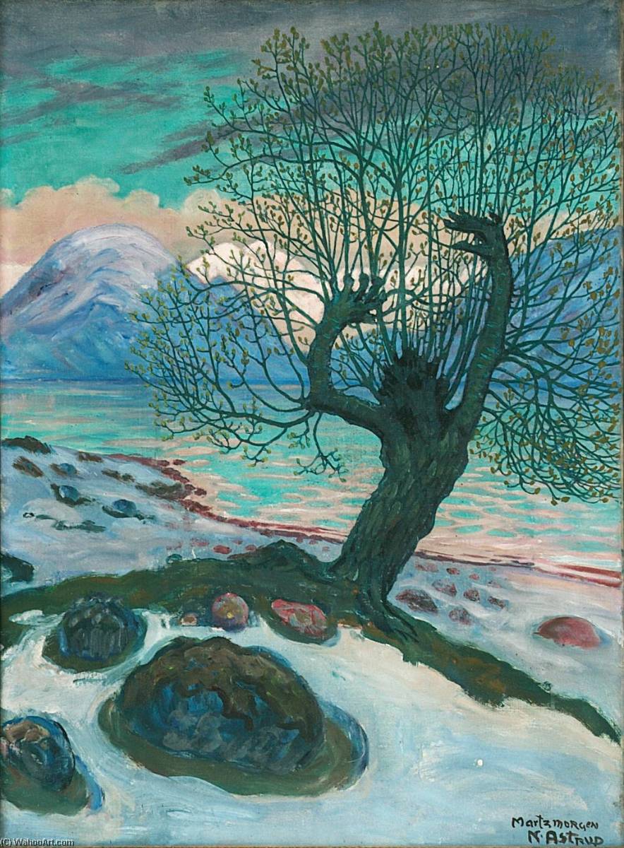 Obter Reproduções De Belas Artes Manhã de Março, 1920 por Nicolai ...