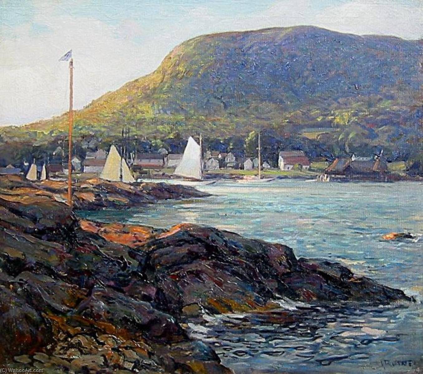Get Art Reproductions The Harbor at Camden, Maine, 1905 by Wilson Henry ...