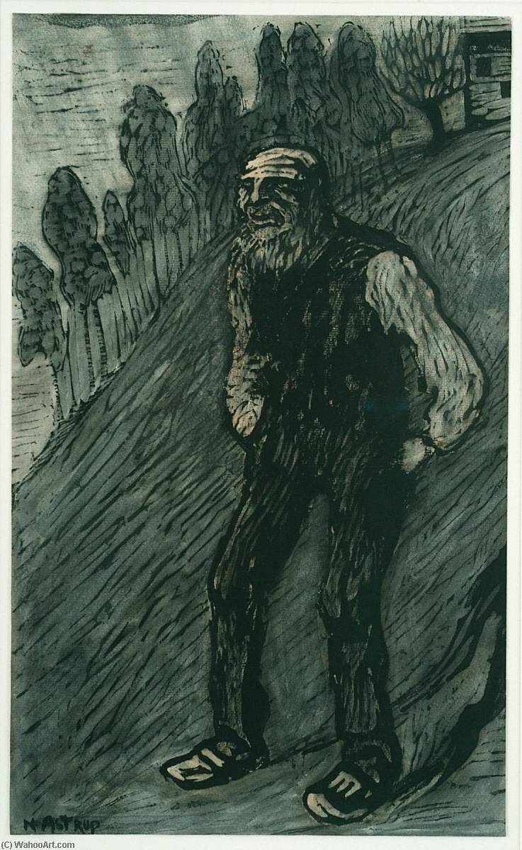 Order Artwork Replica The Farmer by Nicolai Astrup (1880-1928 ...
