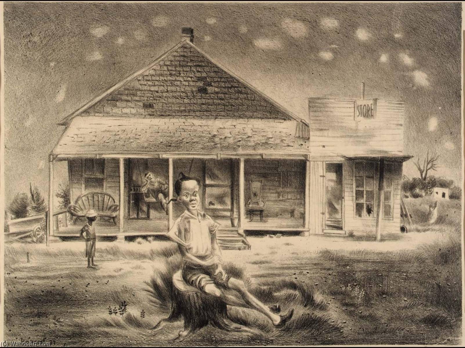 Arkansas Home, 1937 by Aaron Bohrod (1907-1992) Aaron Bohrod | ArtsDot.com