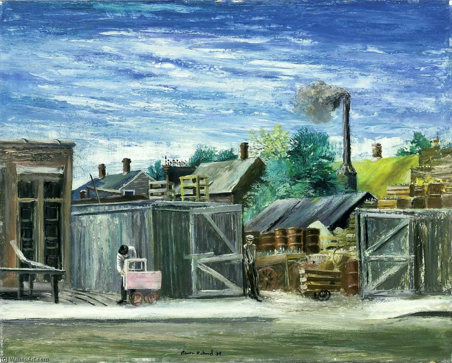 Junk Yard, 1939 by Aaron Bohrod (1907-1992) Aaron Bohrod | ArtsDot.com