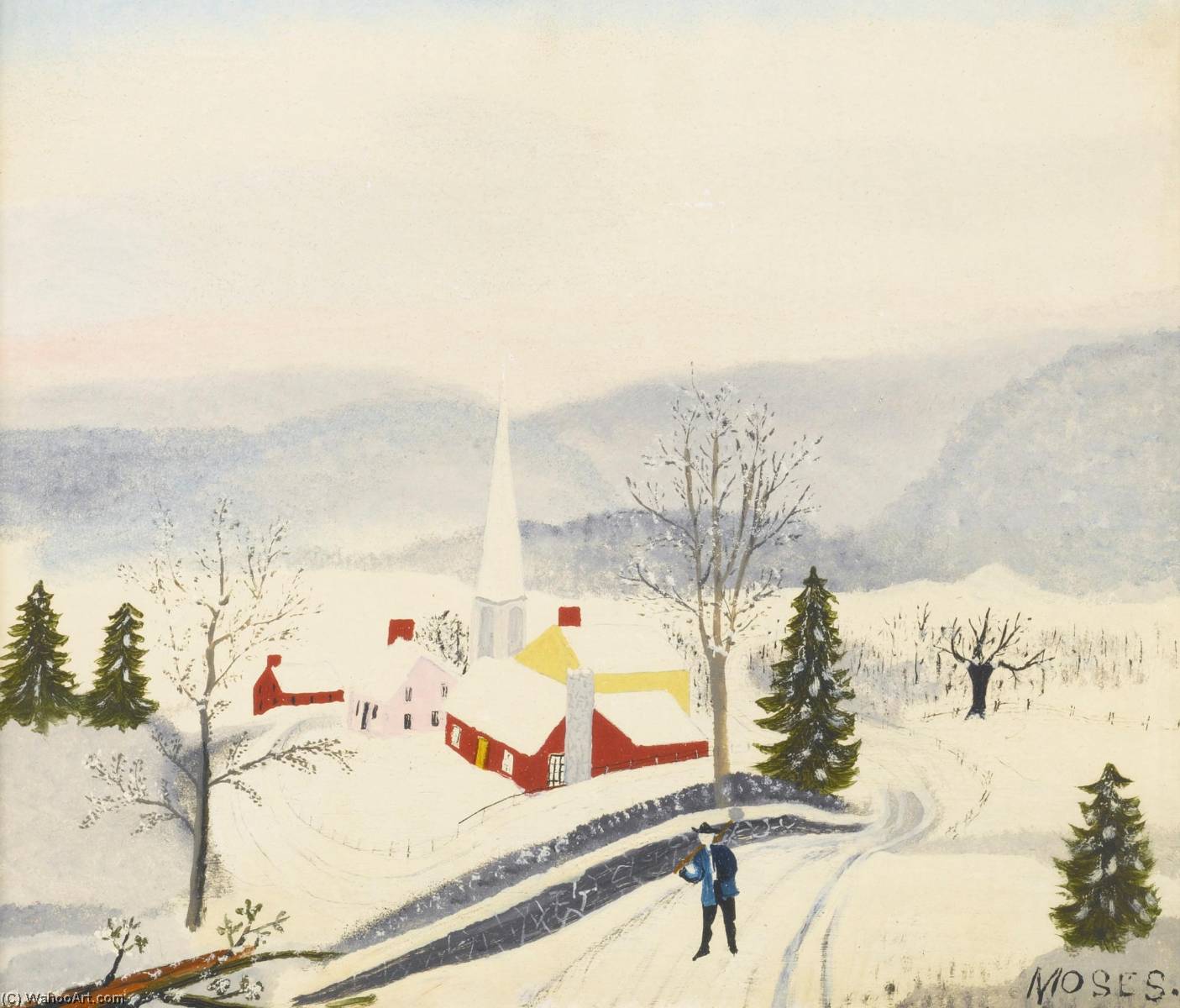 Buy Museum Art Reproductions It`s Winter in the Valley, 1942 by Anna ...