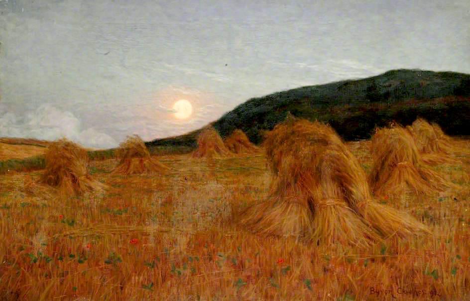 Museum Art Reproductions Moonrise from the Downs, 1891 by Byron Cooper ...