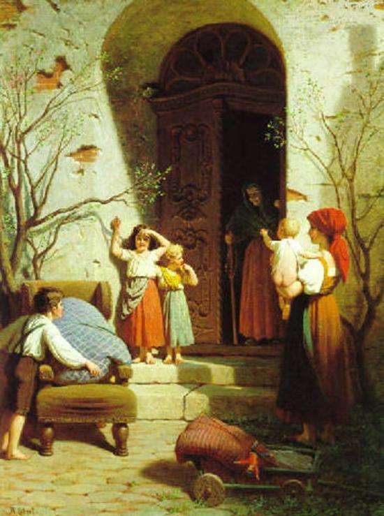 Get Art Reproductions Grandmother`s Recovery by Anton Ebert (1835-1896) | ArtsDot.com