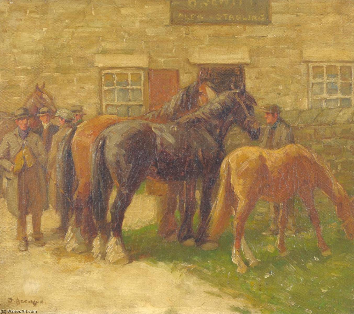 Purchase Oil Painting Replica The Horse Market by John Atkinson Ii ...