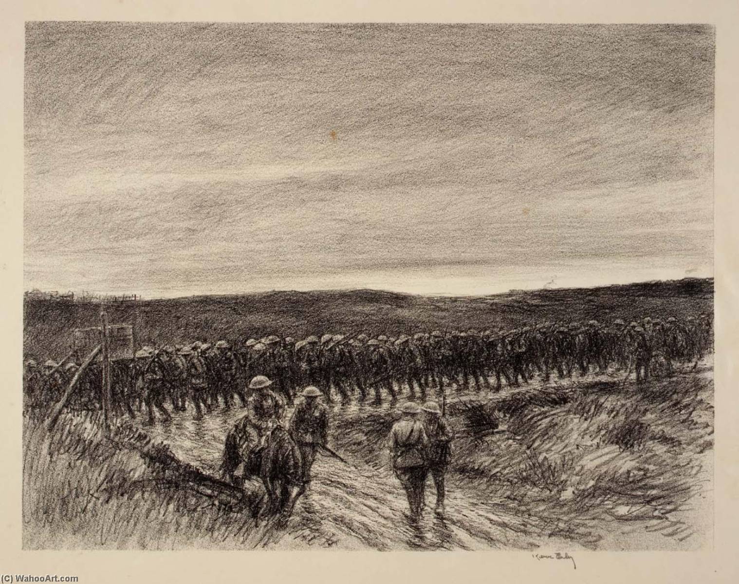 Get Art Reproductions Infantry, Chateau Thierry, 1920 by Kerr Eby (1889 ...