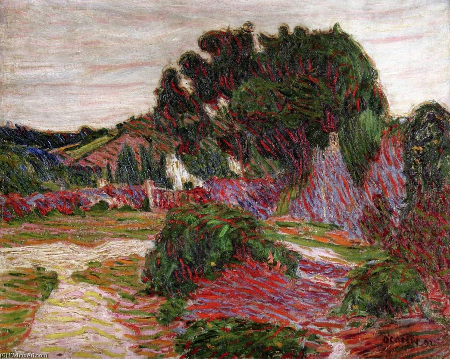 Reproducciones De Arte Del Museo Paisaje, Pont Aven, 1892 de Roderic O'conor (1860-1940, Ireland ...