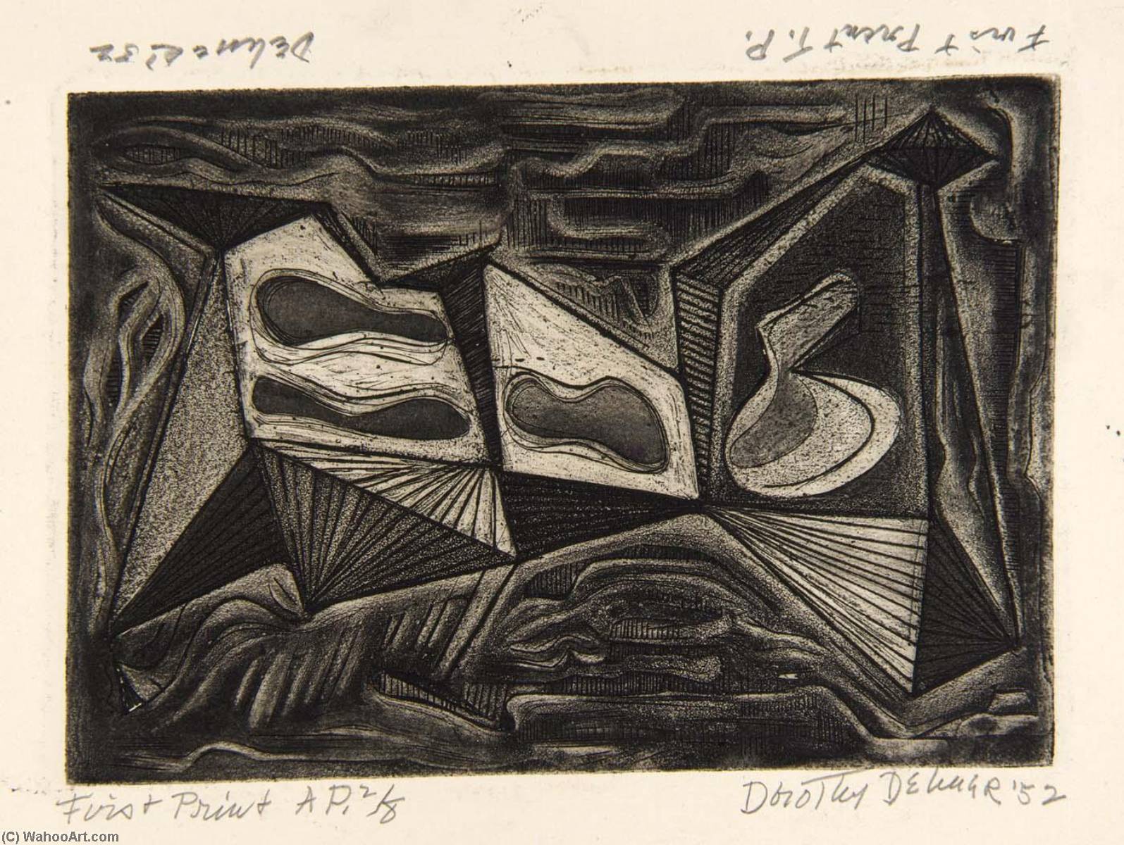 Charade, 1952 by Dorothy Dehner (1901-1994) Dorothy Dehner | ArtsDot.com