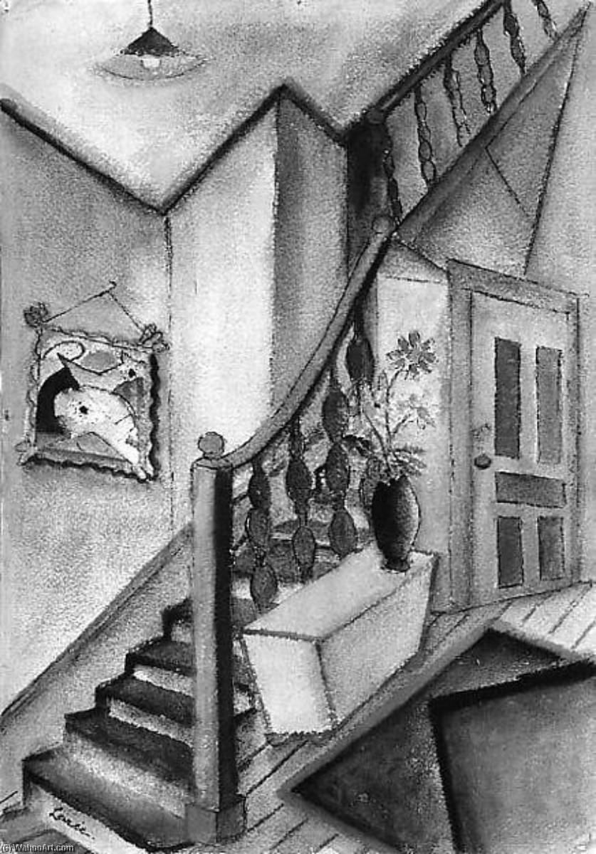 The Hall, 1945 by Alfred Levitt (1894-2000) Alfred Levitt | ArtsDot.com