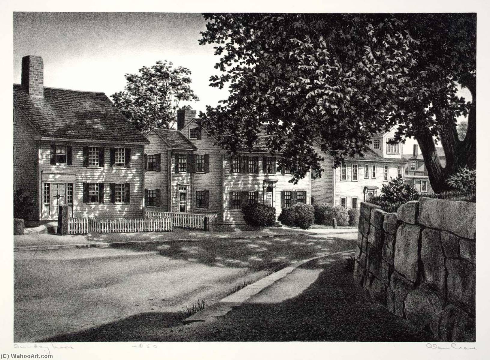 Buy Museum Art Reproductions Sunday Noon, 1949 by Alan Crane (Inspired ...