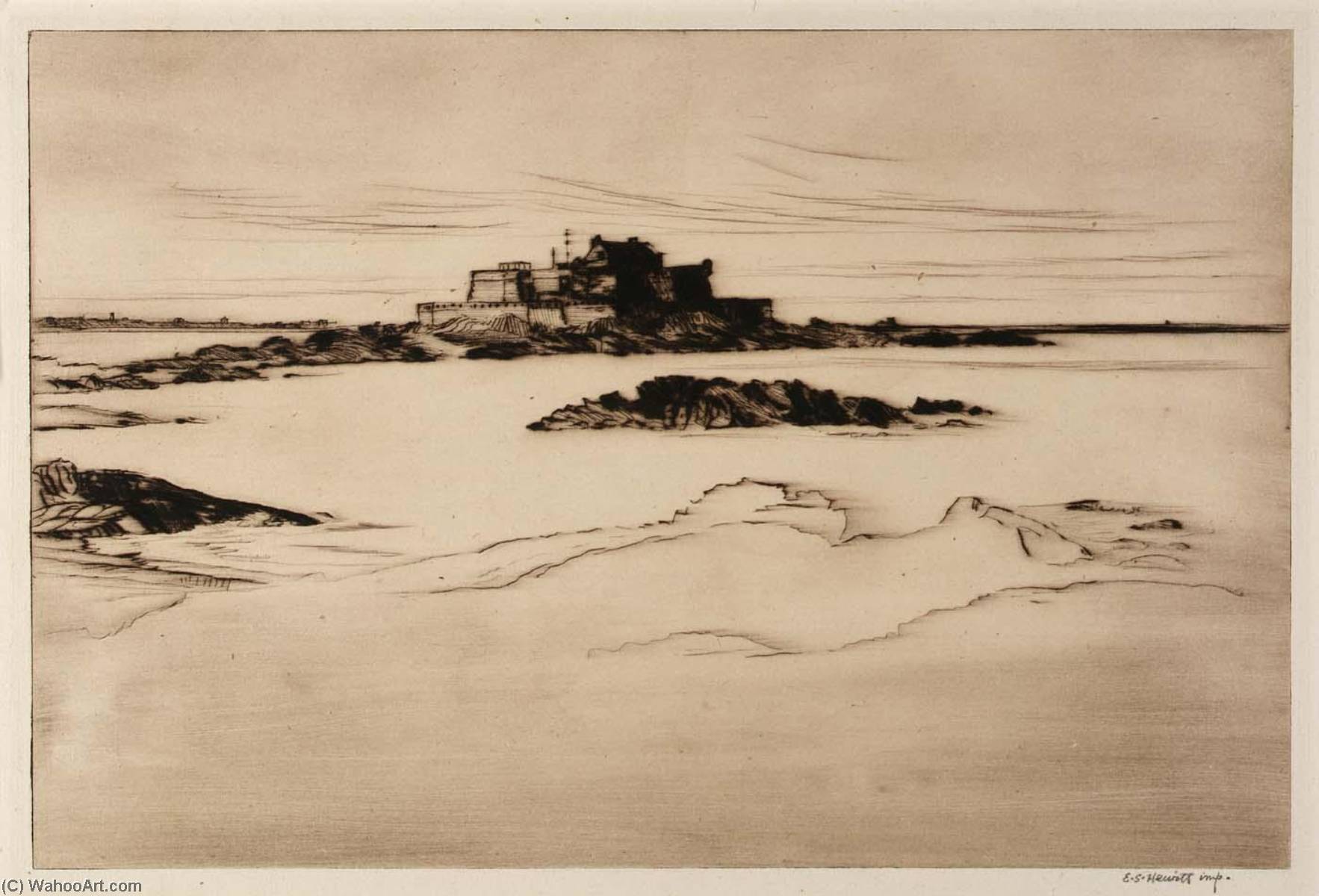 Purchase Oil Painting Replica San Malo by Edward S Hewitt (Inspired By ...