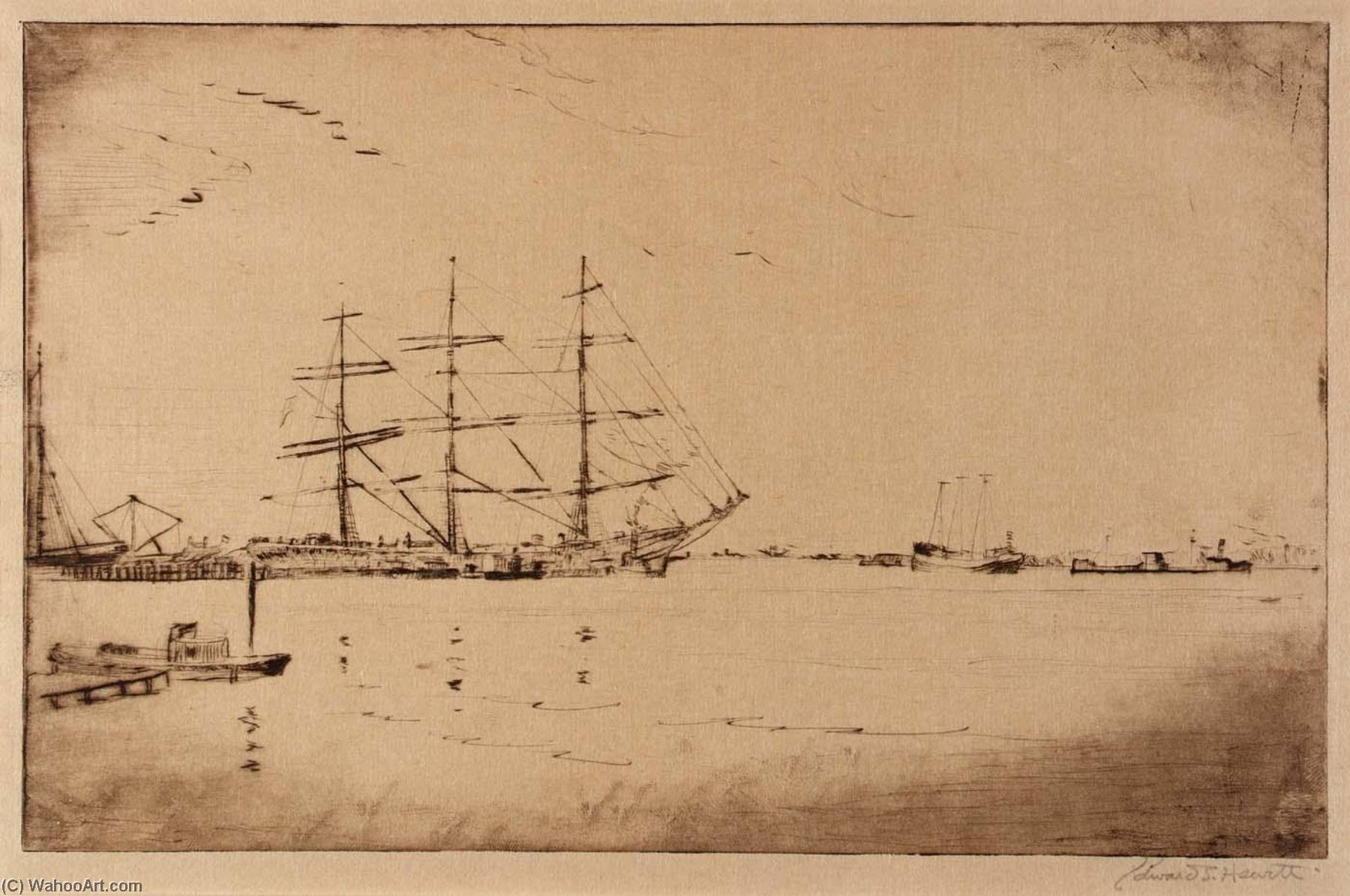 Get Paintings Reproductions The White Ship by Edward S Hewitt (Inspired ...