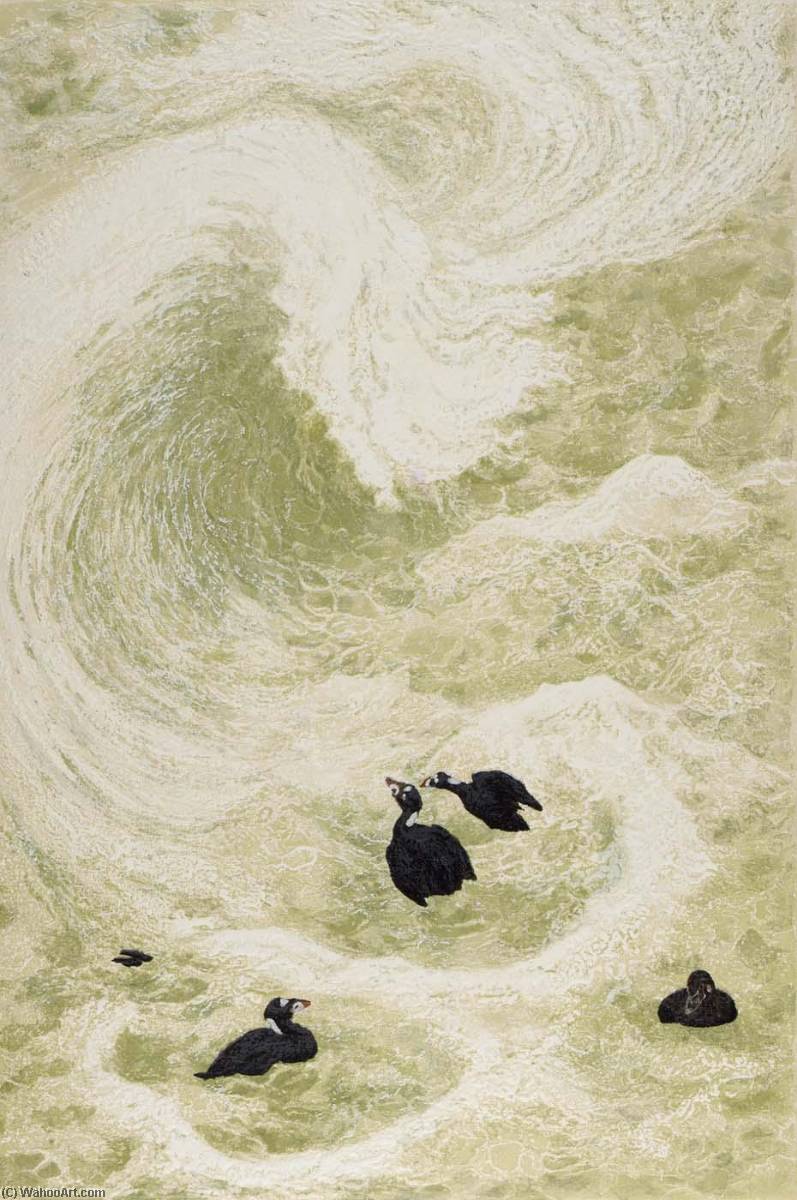 Get Paintings Reproductions Surf Scoters, 1971 by Janet E Turner ...