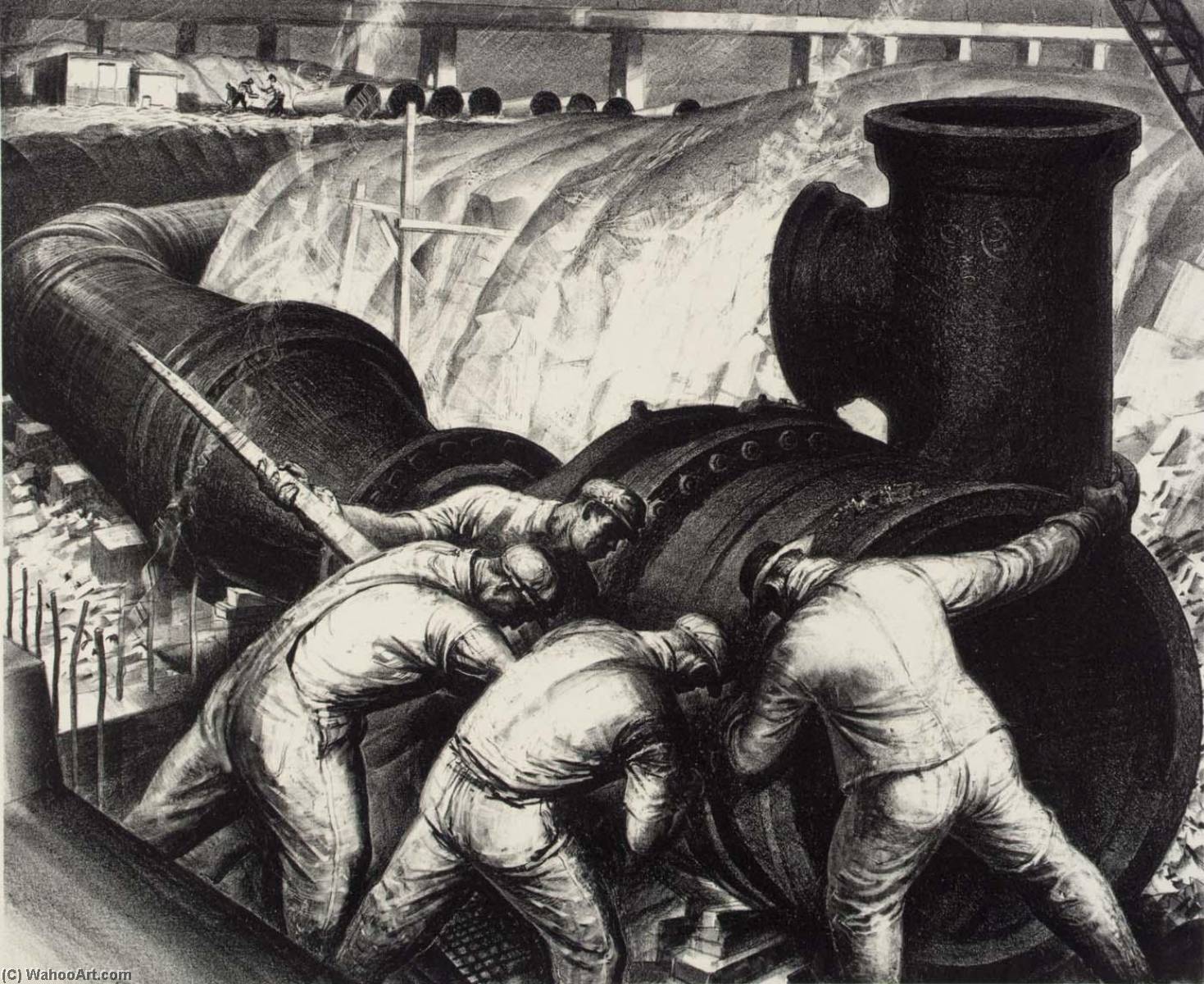 Get Paintings Reproductions Pipe and Brawn, 1937 by James E Allen ...