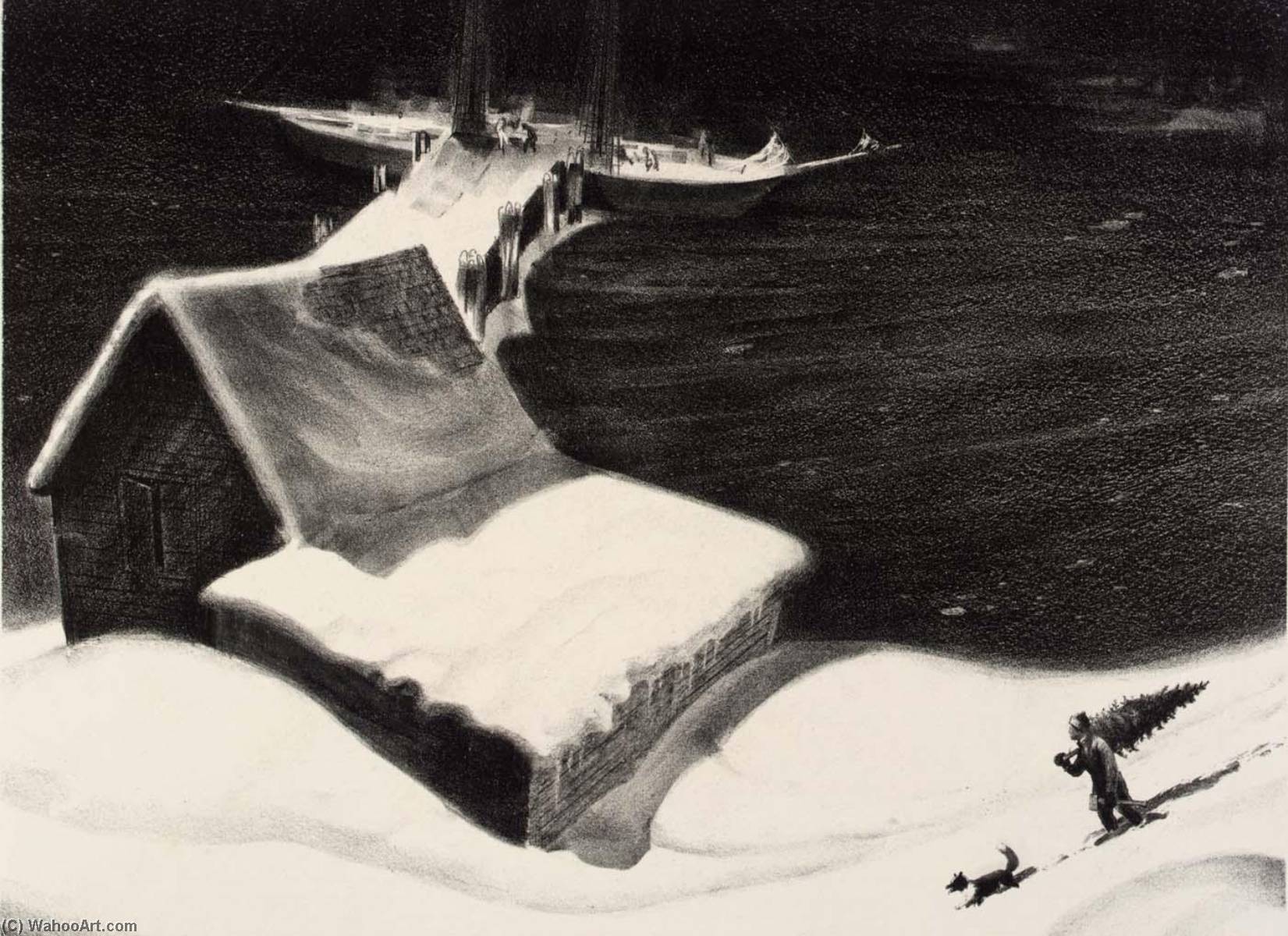 Order Artwork Replica Cove in Winter by James E Allen (Inspired By ...