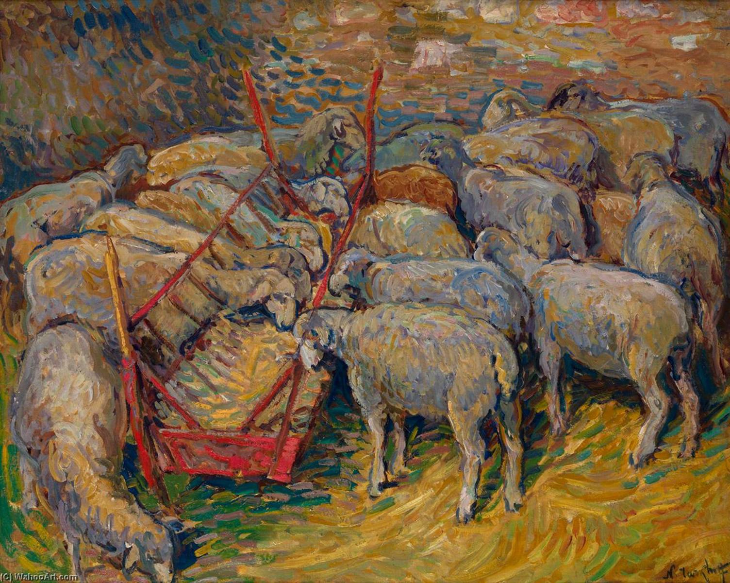 Commander Reproductions D'art Les Moutons de Nicolas Tarkhoff (1871 ...