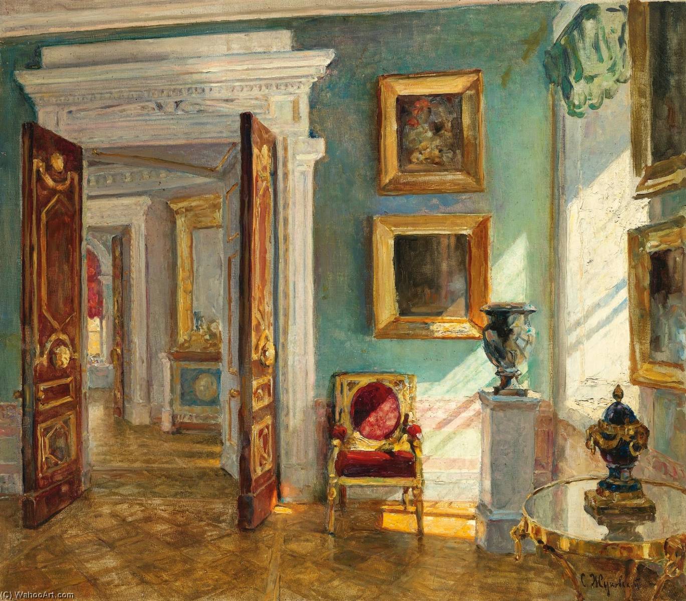 Interior of the Picture Gallery, Pavlovsk by Stanislav Yulianovich ...