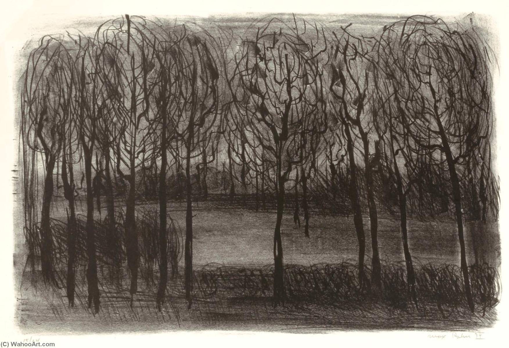 Untitled (landscape), 1939 de Max Kahn (1902-2005) Max Kahn | ArtsDot.com