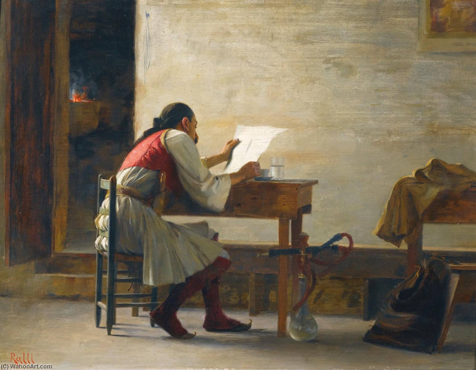 Artwork Replica A Good Read by Theodoros Ralli (1852-1909) | ArtsDot.com