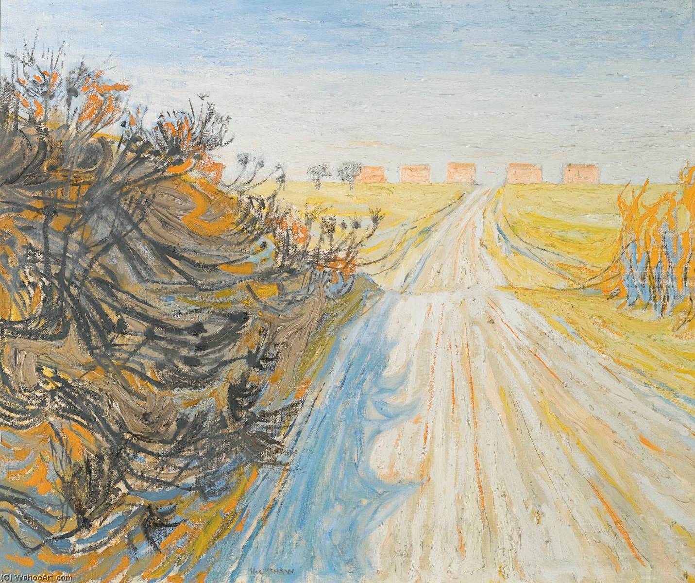 Road to Clough by Basil Blackshaw (1932-2016) Basil Blackshaw | ArtsDot.com
