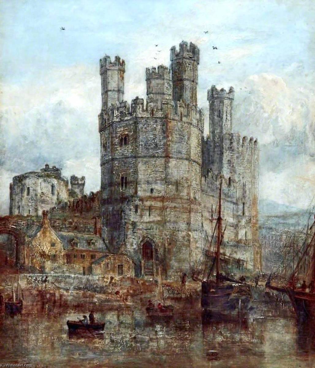 Get Paintings Reproductions Eagle Tower, Caernarvon Castle by William ...