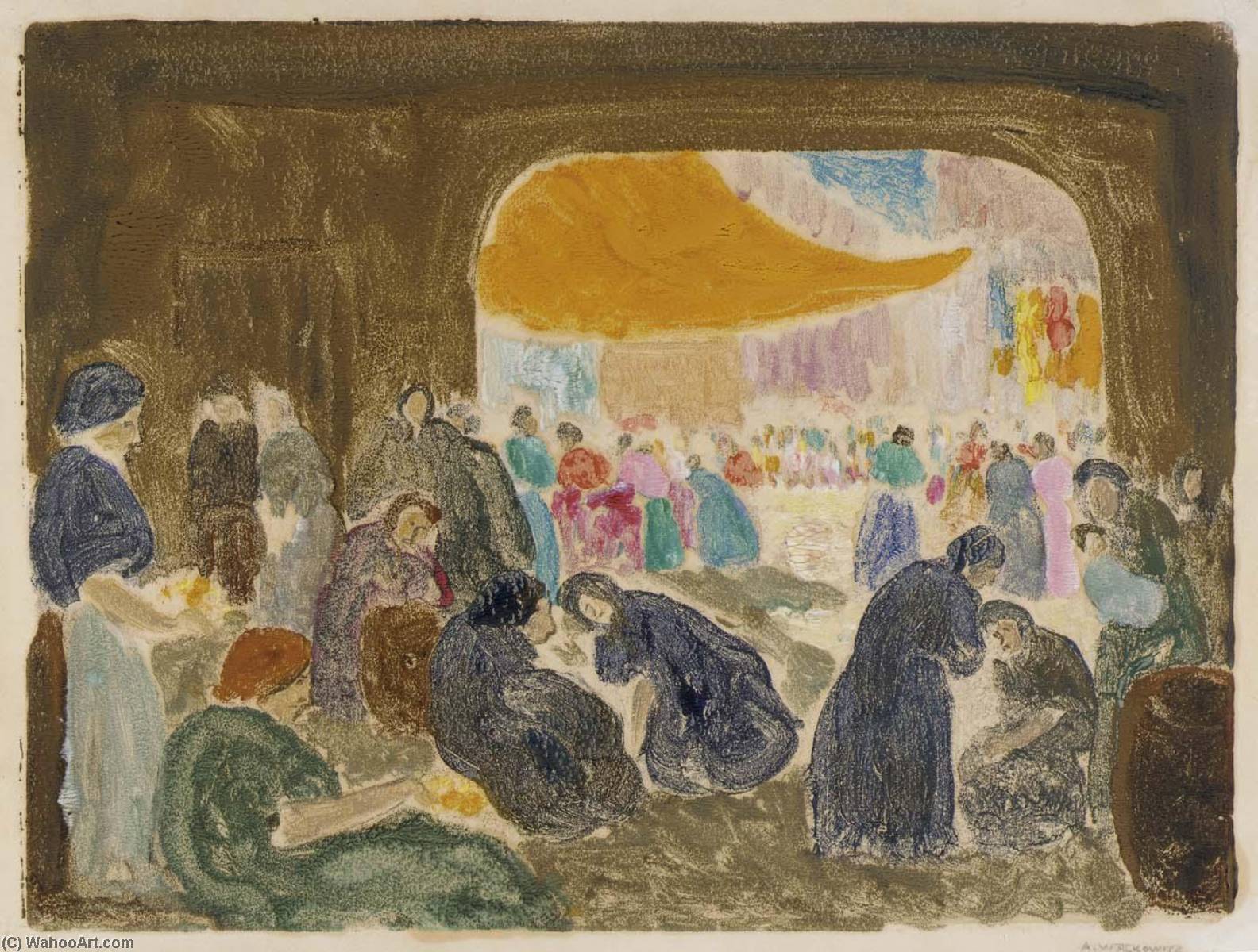 Museum Art Reproductions (Figures in Doorway), 1908 by Abraham ...