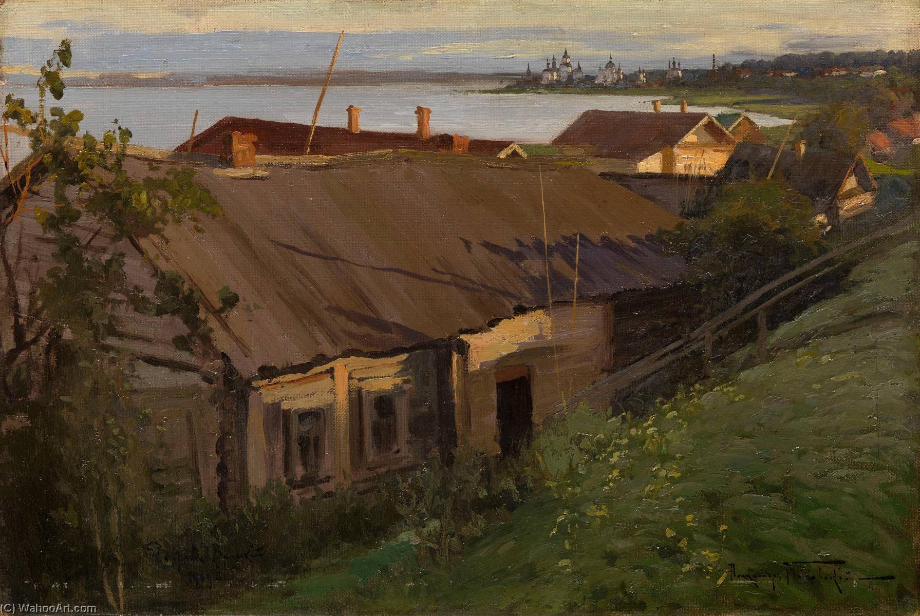 Artwork Replica Evening in Rostov by Alexander Vladimirovich Makovsky ...