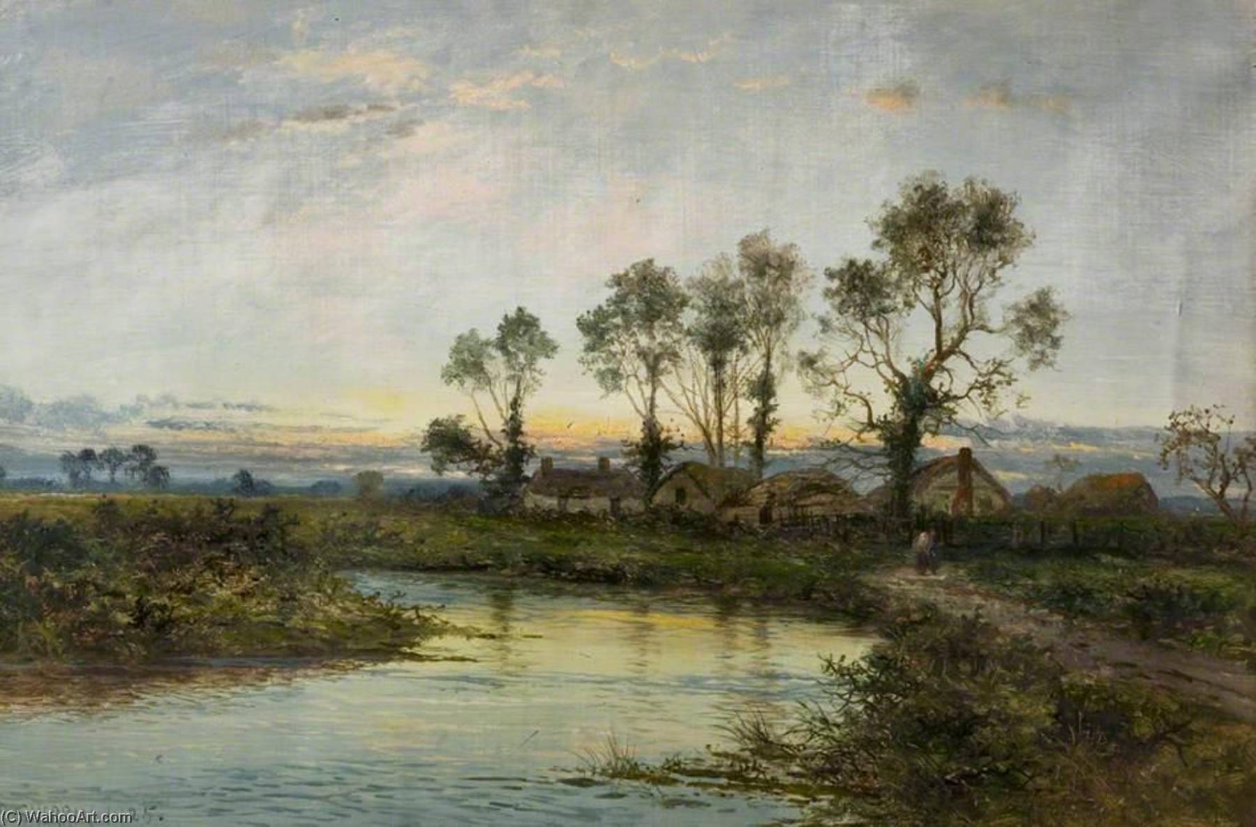 Purchase Oil Painting Replica Kent Farm at Eventide, 1925 by Daniel ...