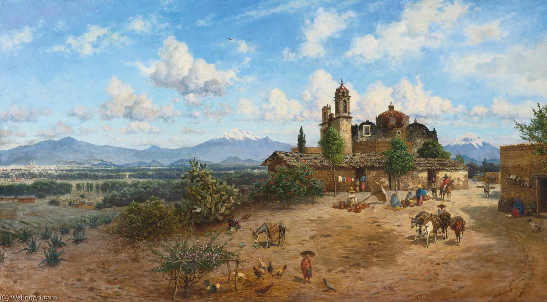 Order Artwork Replica El Valle de MÉxico by August Lohr (1842-1920 ...