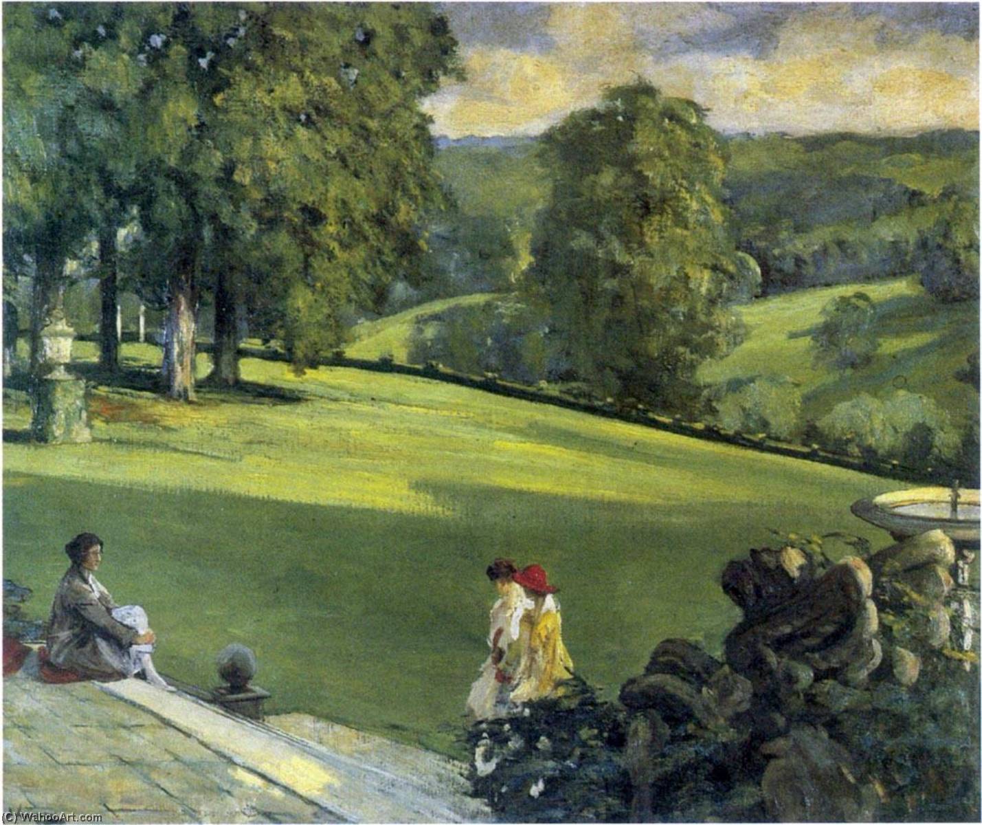 Art Reproductions The Garden, 1920 by Sir John Lavery (1856-1941 ...