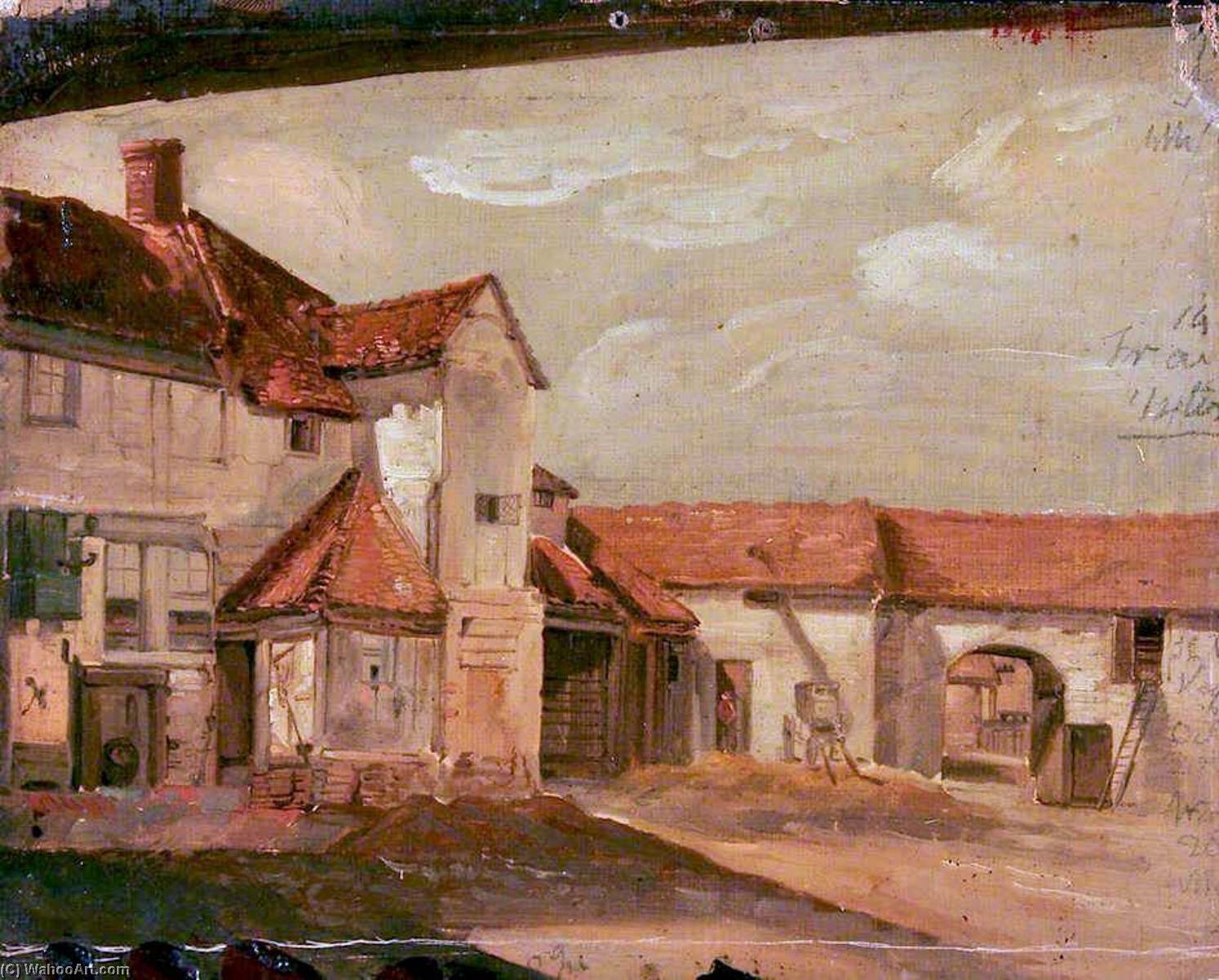 Buy Museum Art Reproductions Farm Buildings by Joseph Clover (1779-1853 ...